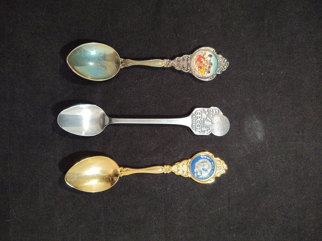Set of 3 Vintage Walt Disney Souvenir Spoons - Etsy