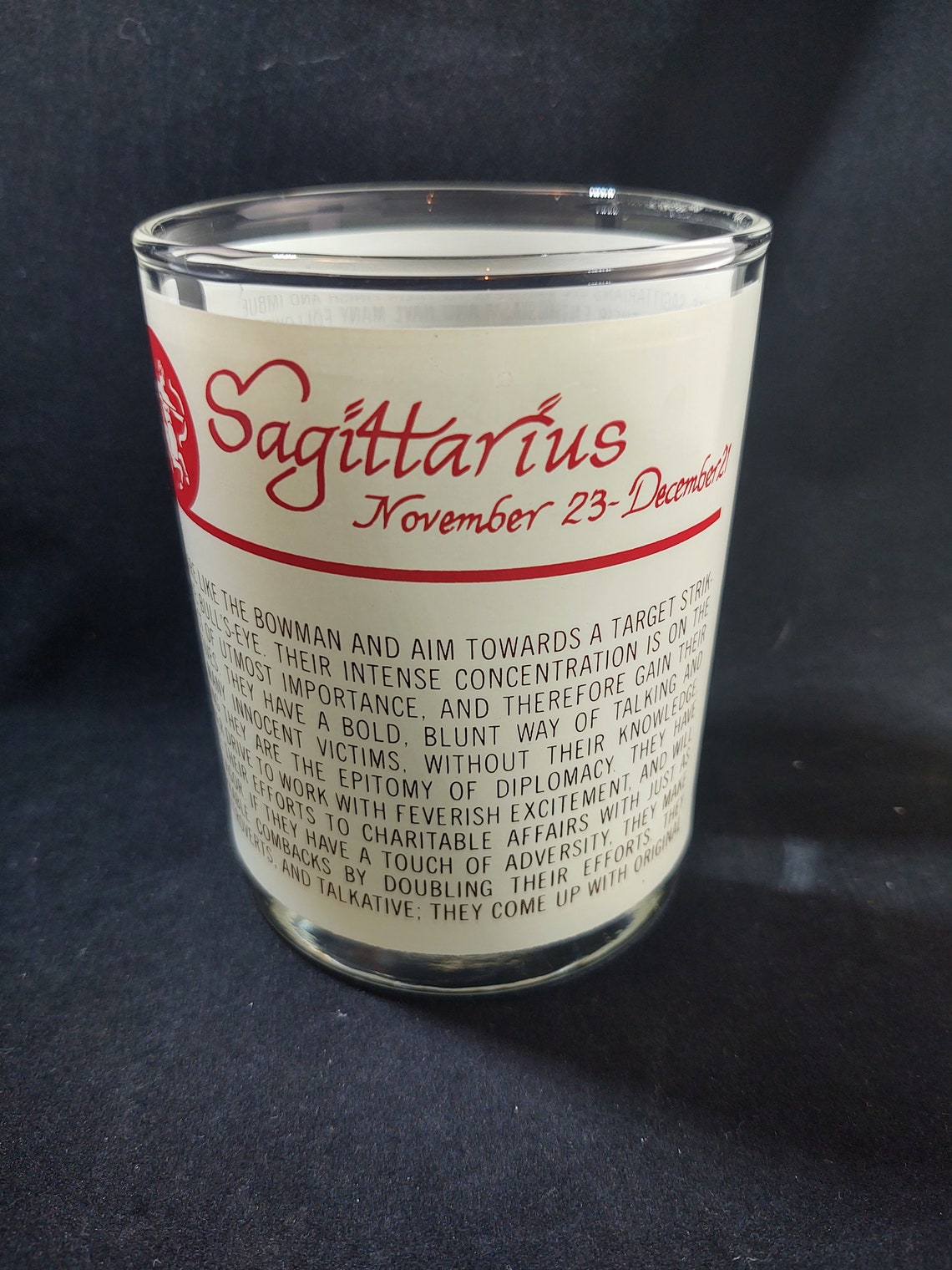 Vintage 1970's Zodiac Sign Old Fashion Glasses, Pick One or More - Etsy
