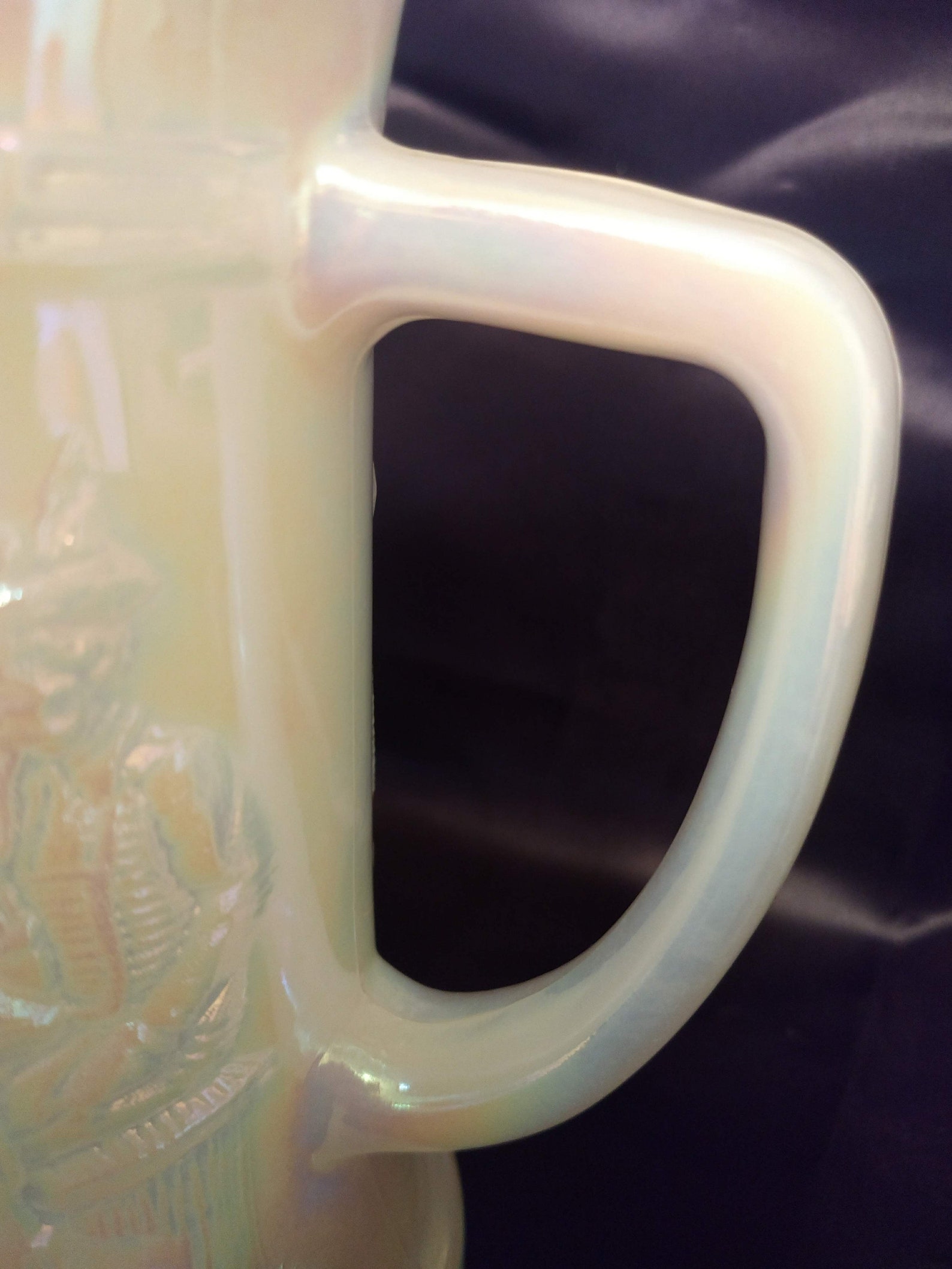 Federal Glass Iridescent Milk Glass Beer Stein - Etsy