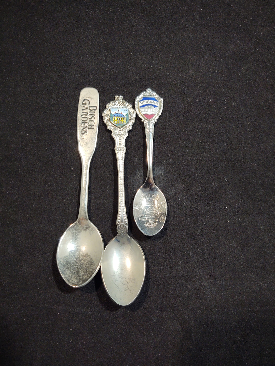 Set of 3 Vintage VA State Souvenir Spoons - Etsy