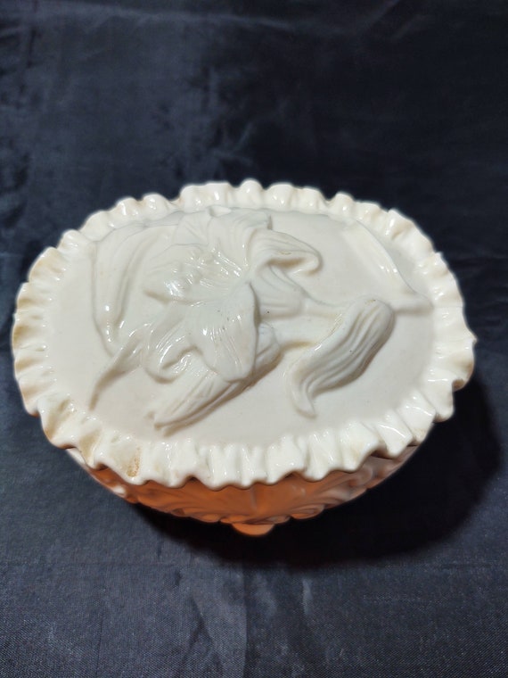 vintage footed ceramic - Gem