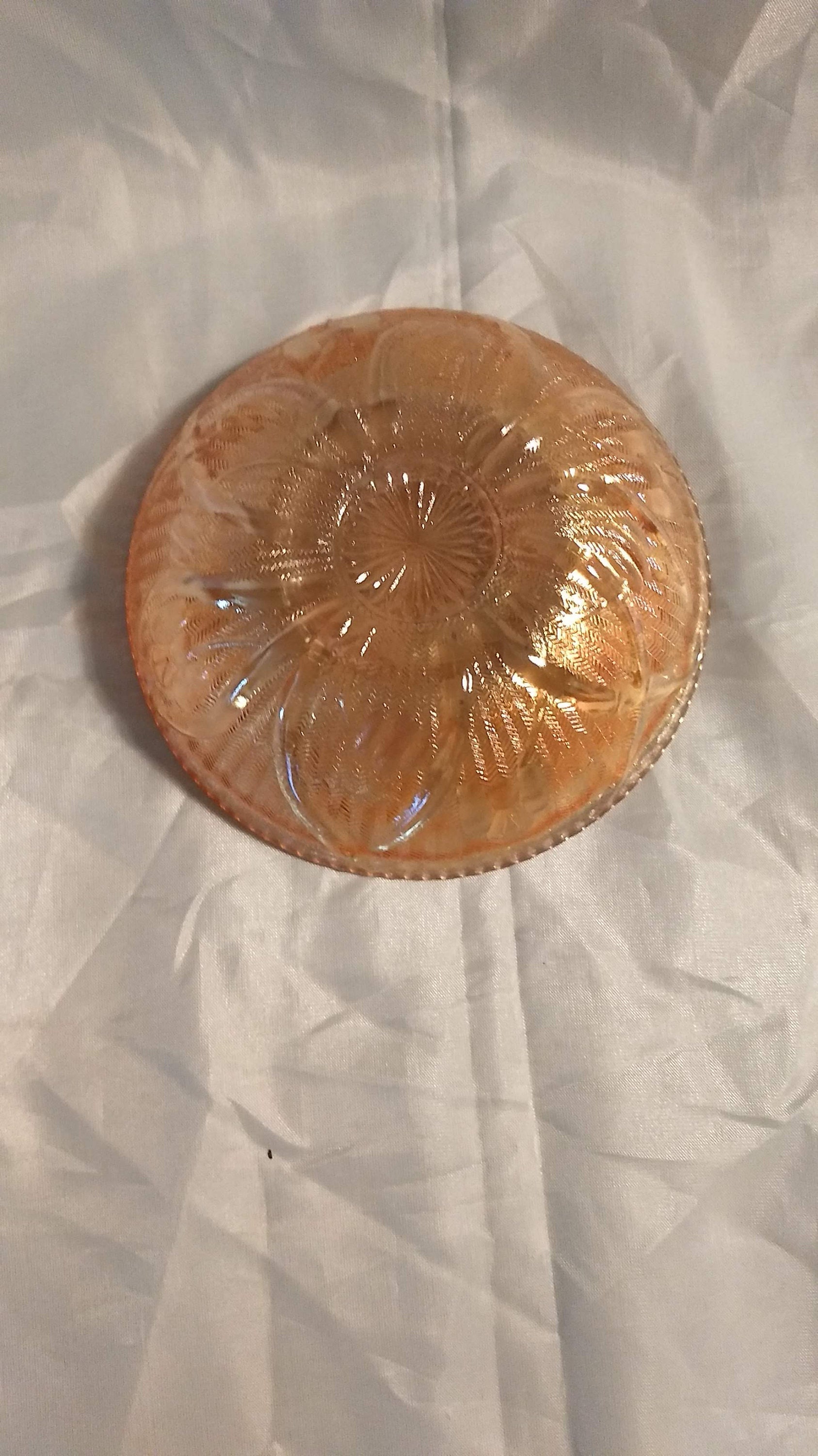 Vintage Jeannette Glass Iris Beaded Edge Berry Bowl - Etsy