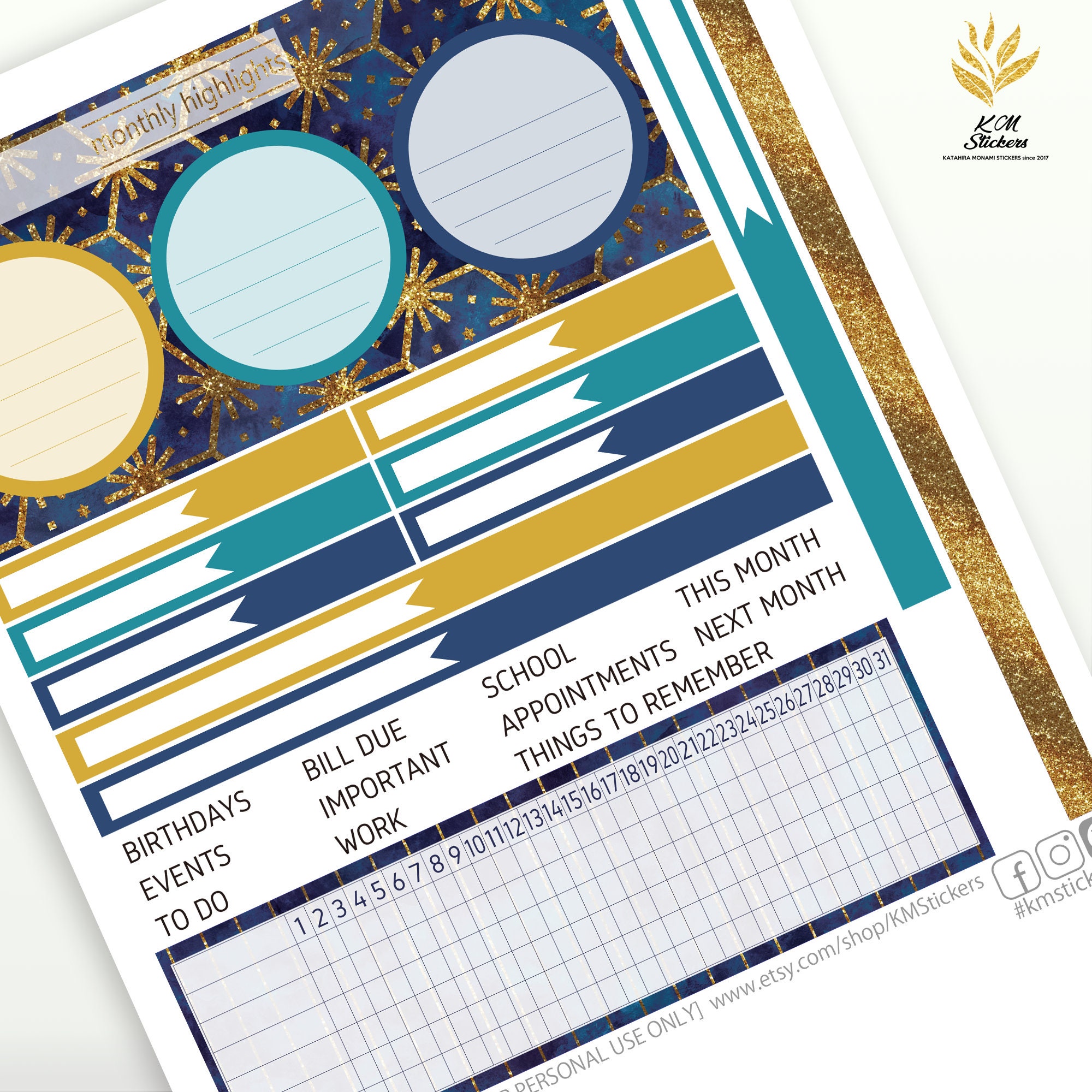 KIT 127 Printable Monthly Highlights Kit Version 2.0 - Etsy