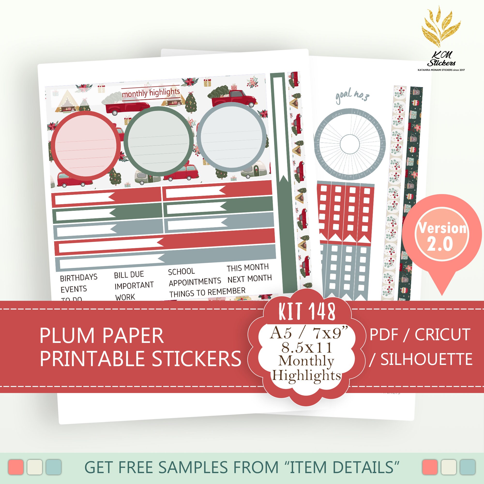 KIT 148 Printable Monthly Highlights Kit Version 2.0 holiday - Etsy