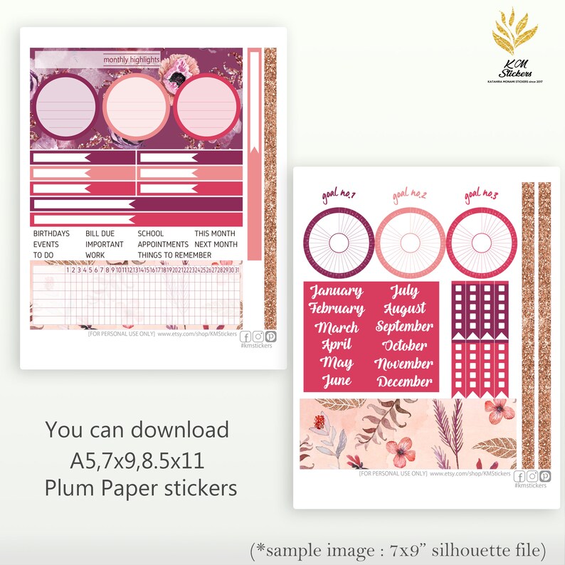 KIT 125 Printable Monthly Highlights Kit Version 2.0 2021 | Etsy