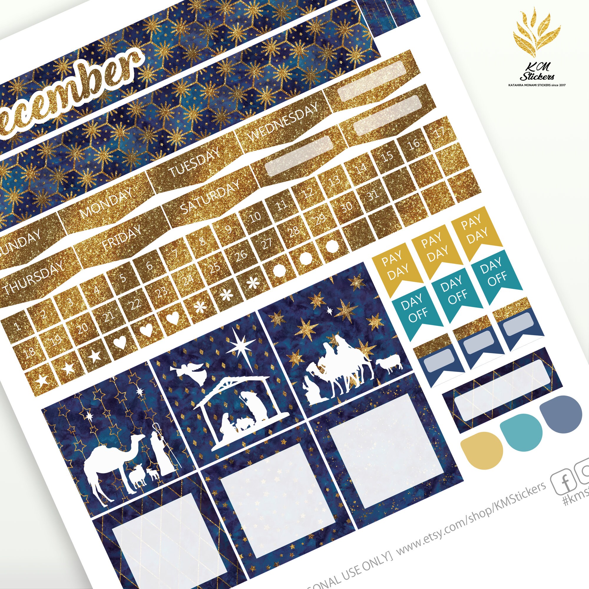 KIT 127 Printable December Kit Version 2.0 Religious Themed | Etsy