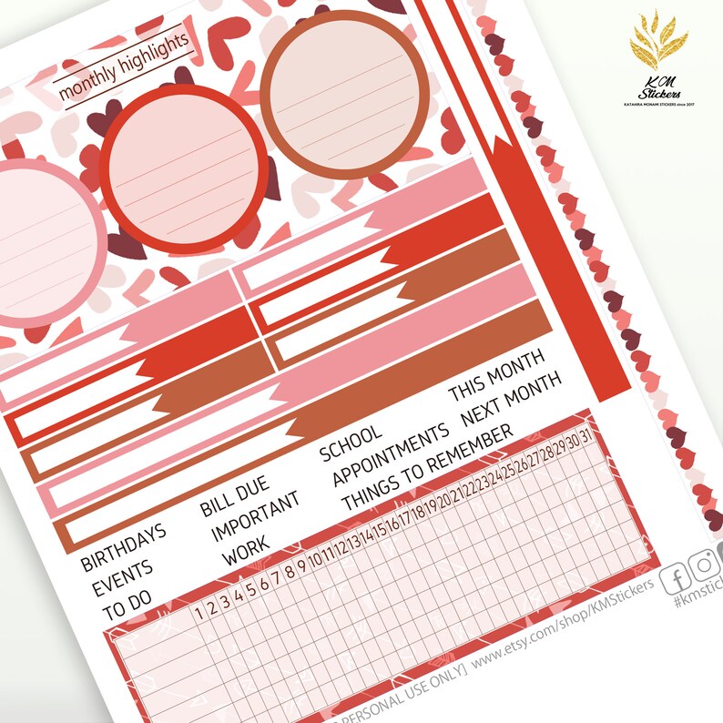 KIT 138 Printable Monthly Highlights Kit Version 2.0 - Etsy