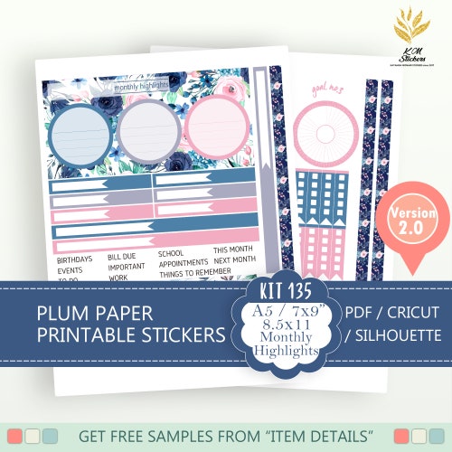 KIT 120 Printable Monthly Highlights Kit Version 2.0 2021 - Etsy