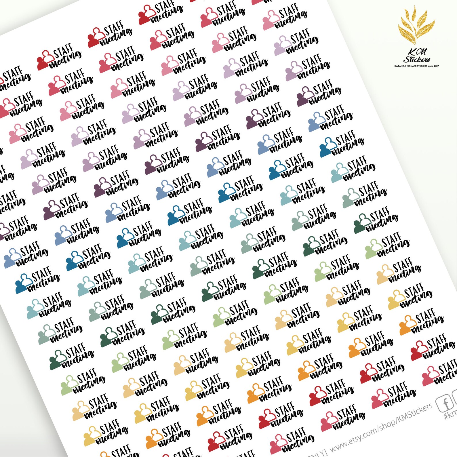 Printable Mini Staff Meeting Stickers Planner Stickers - Etsy