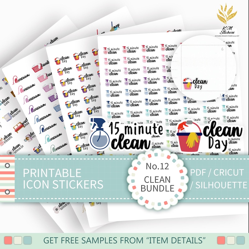 Cleaning Planner Stickers - Etsy