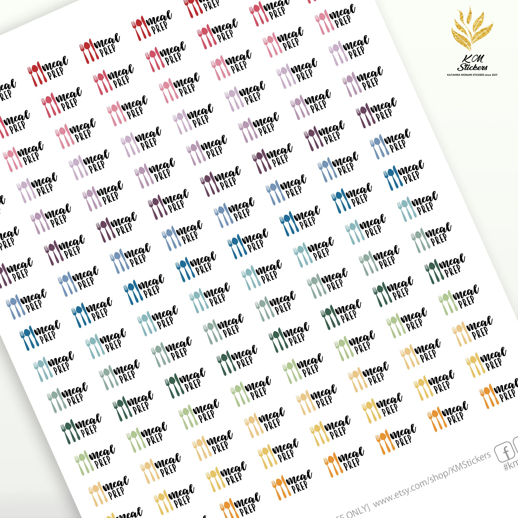 Printable Mini Meal Prep Stickersregular and Half Sheet - Etsy