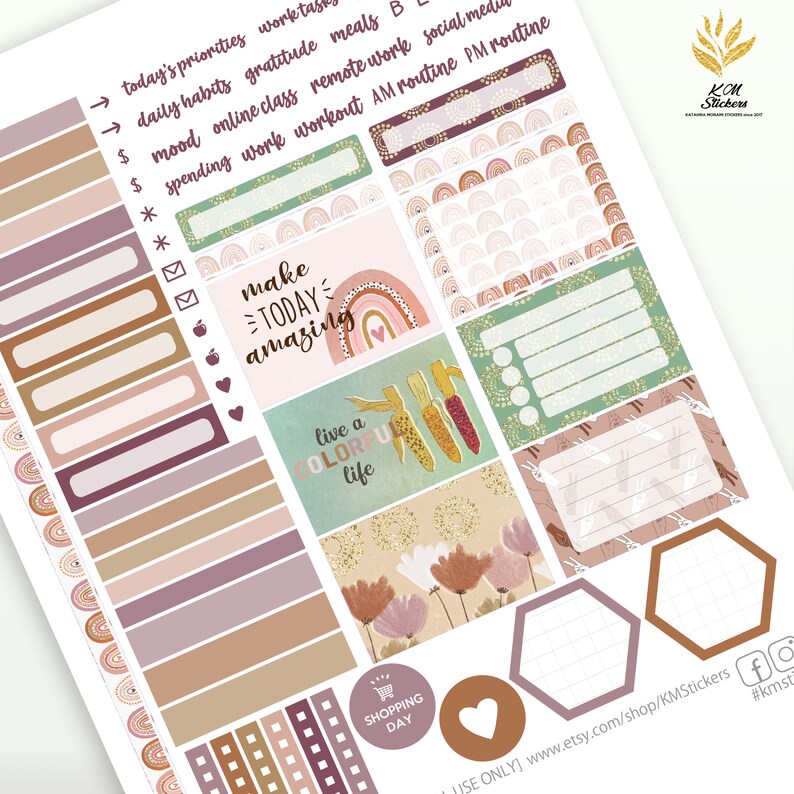 AMPLIFY KIT 141 Printable Daily Kit for Amplify Planner | Etsy