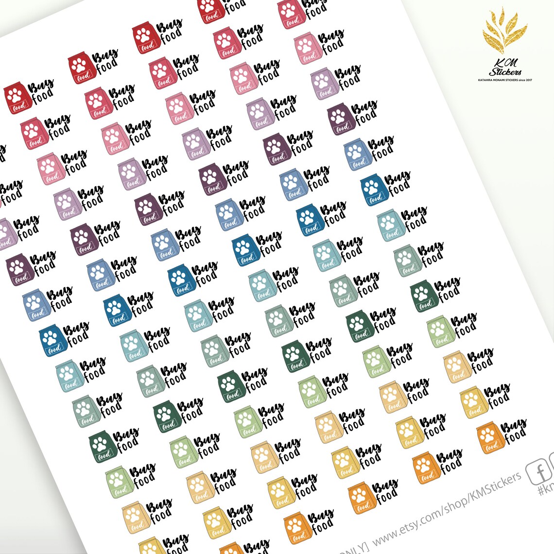 Printable Mini Buy Food Stickers for Petsregular and Half - Etsy