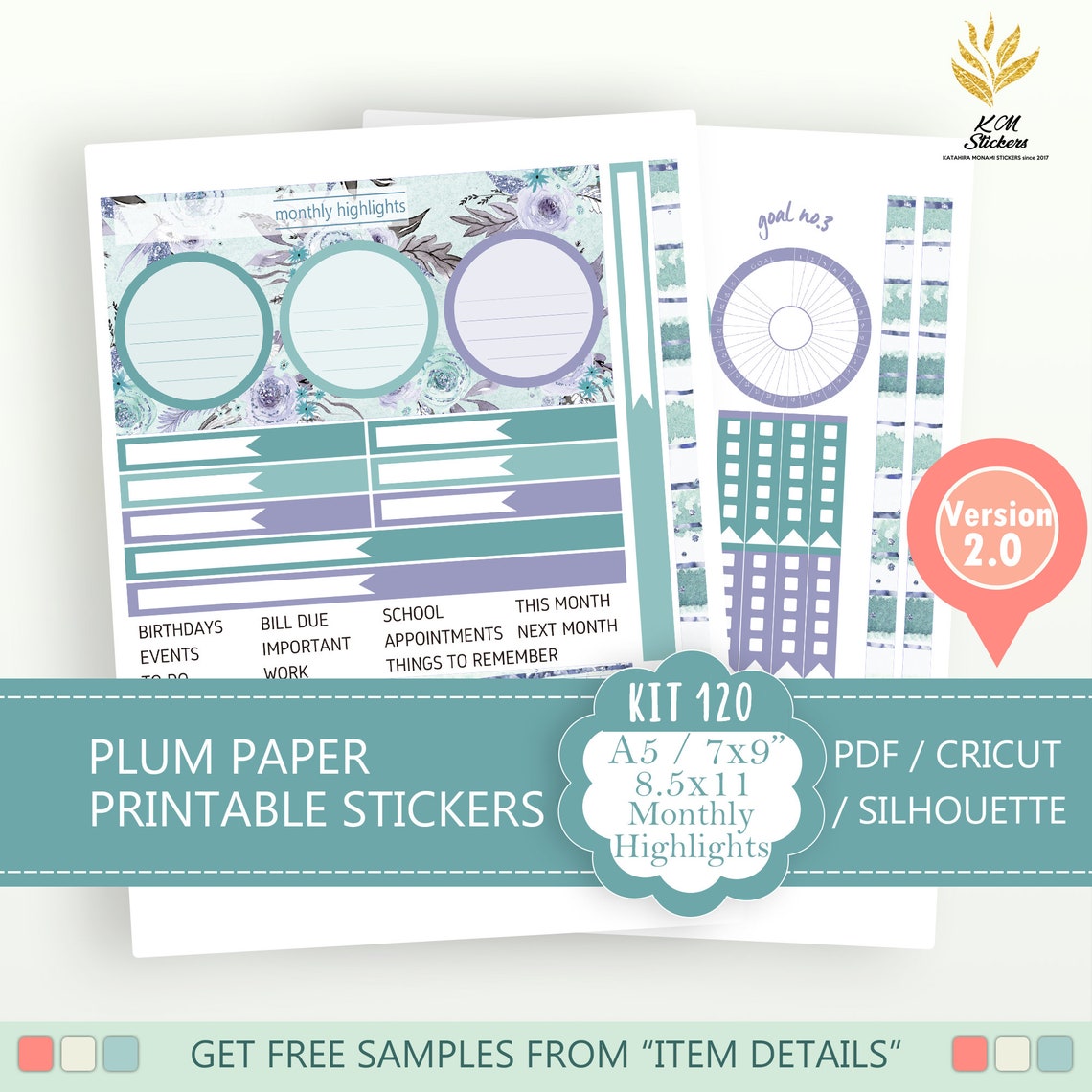 KIT 120 Printable Monthly Highlights Kit Version 2.0 2021 | Etsy