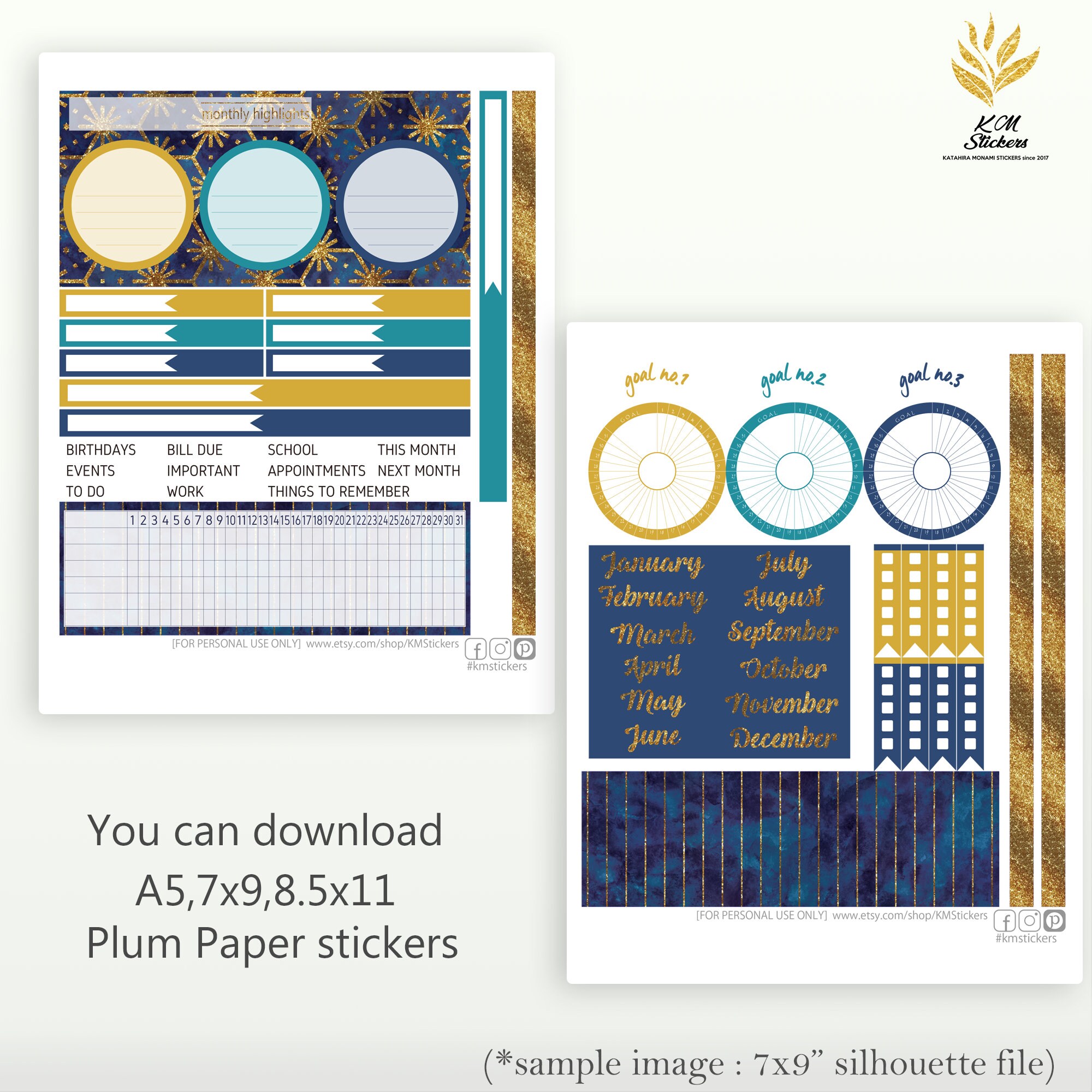 KIT 127 Printable Monthly Highlights Kit Version 2.0 - Etsy