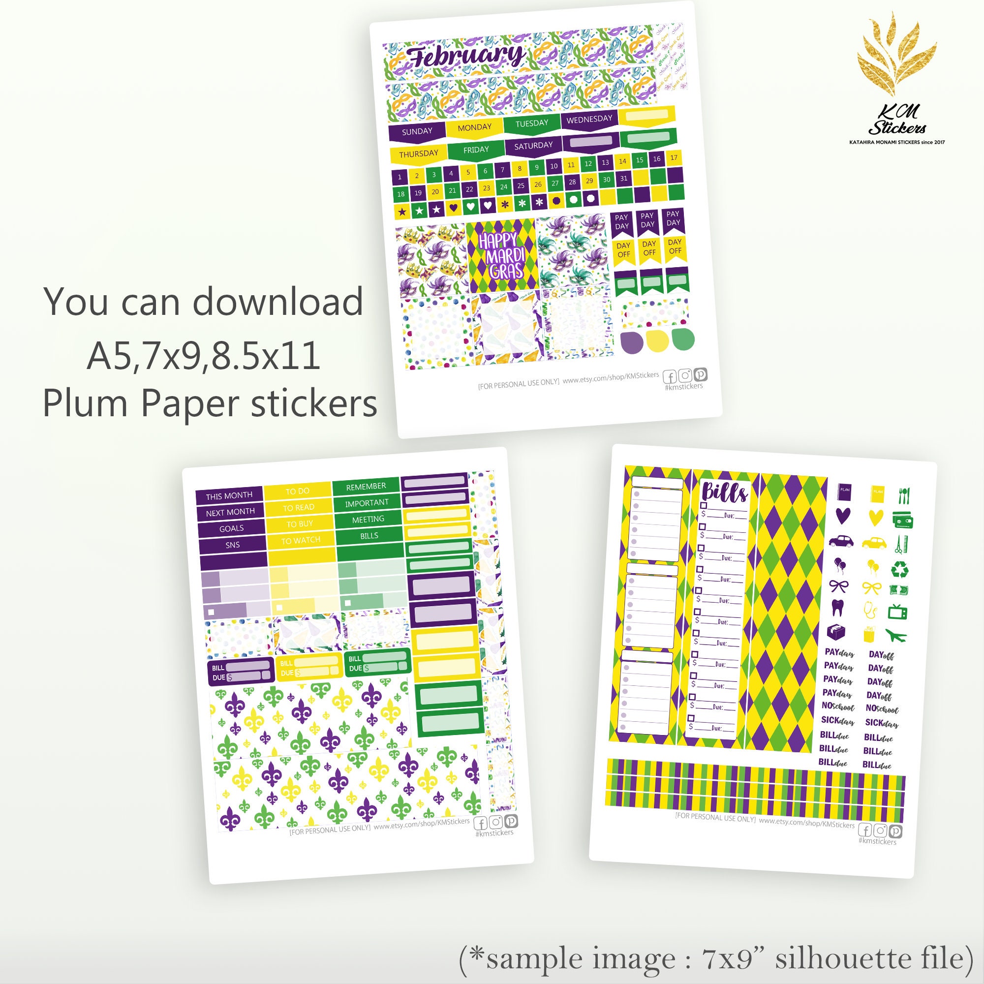 KIT 122 Printable January February March Kit Version 2.0 | Etsy