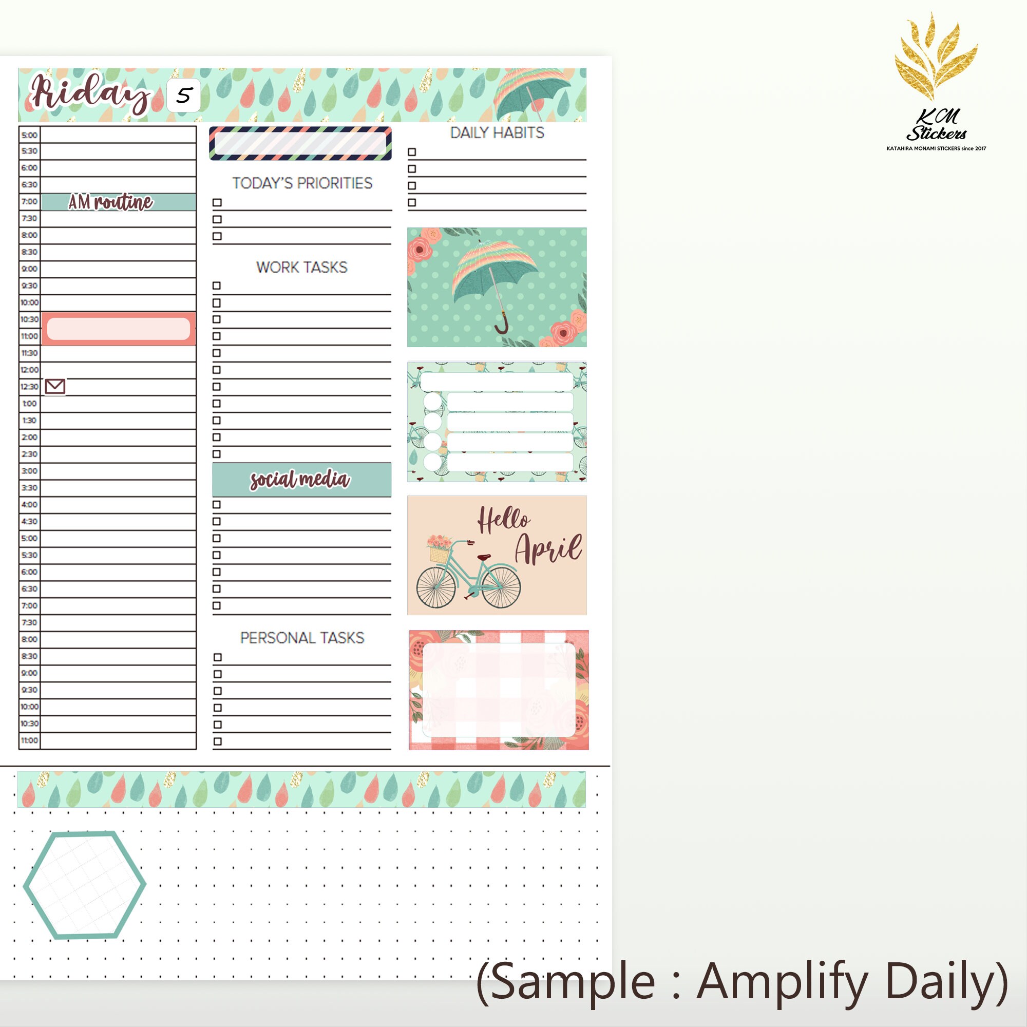 AMPLIFY KIT 141 Printable Daily Kit for Amplify Planner - Etsy