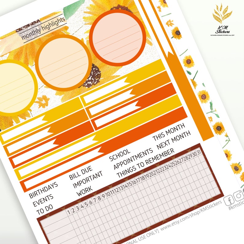 KIT 88 Printable Monthly Highlights Kit Version 2.0 | Etsy