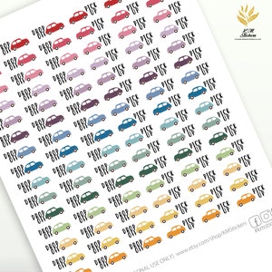 Printable Mini Drop Off(car Facing Right), Pick up Stickers(regular and ...