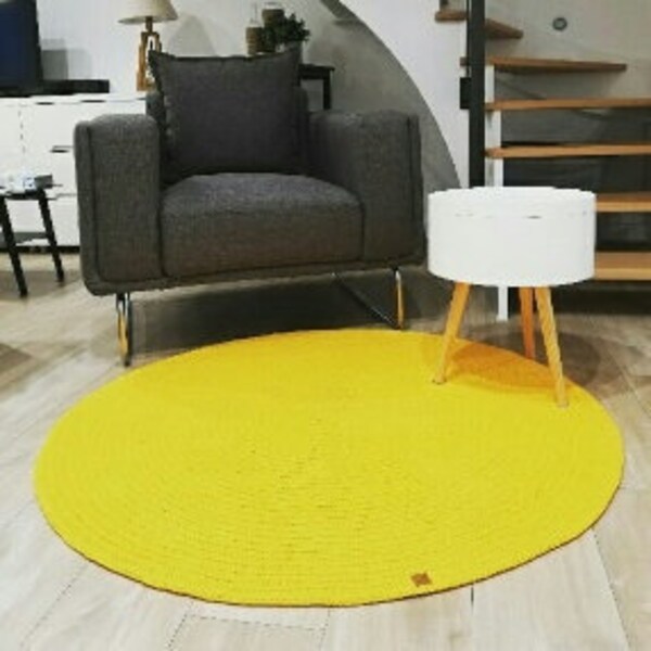 Large Round Rug - Etsy