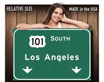 Highway 101 Sign Art - Etsy