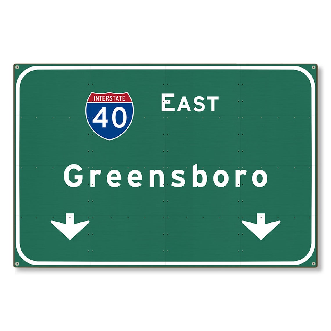 Metal Wall Decor Greensboro Highway Sign North Carolina NC - Etsy UK