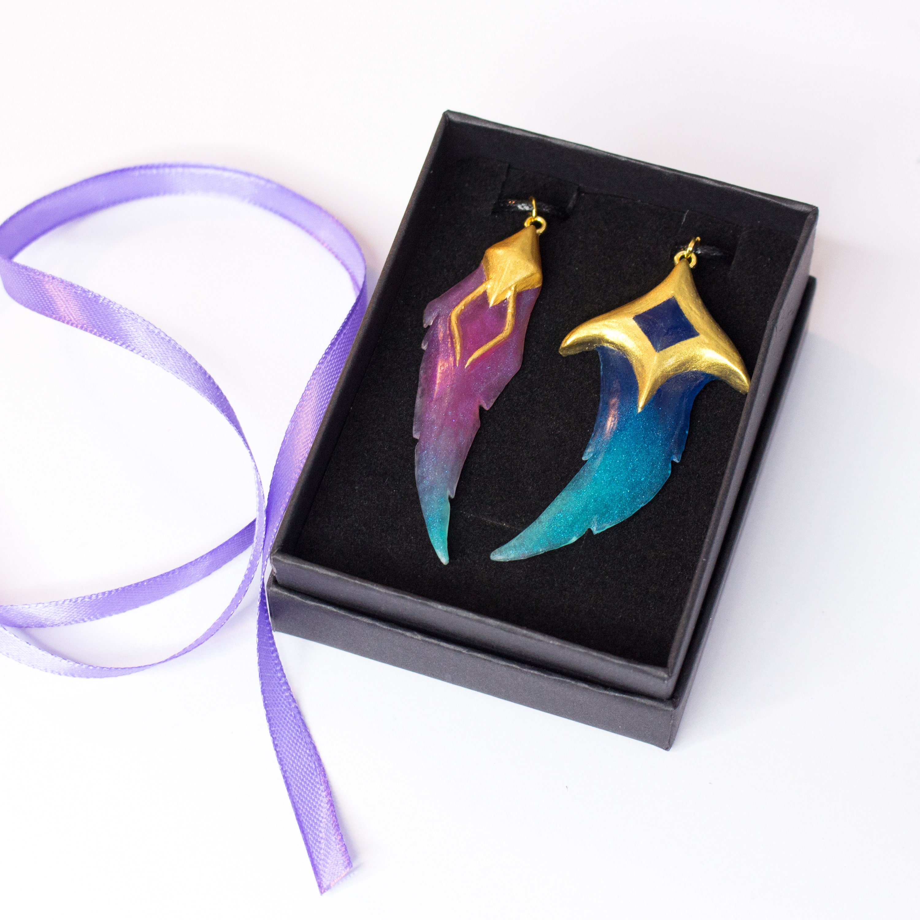 Star Guardian Xayah and Rakan Necklaces From League of Legends LOL With ...