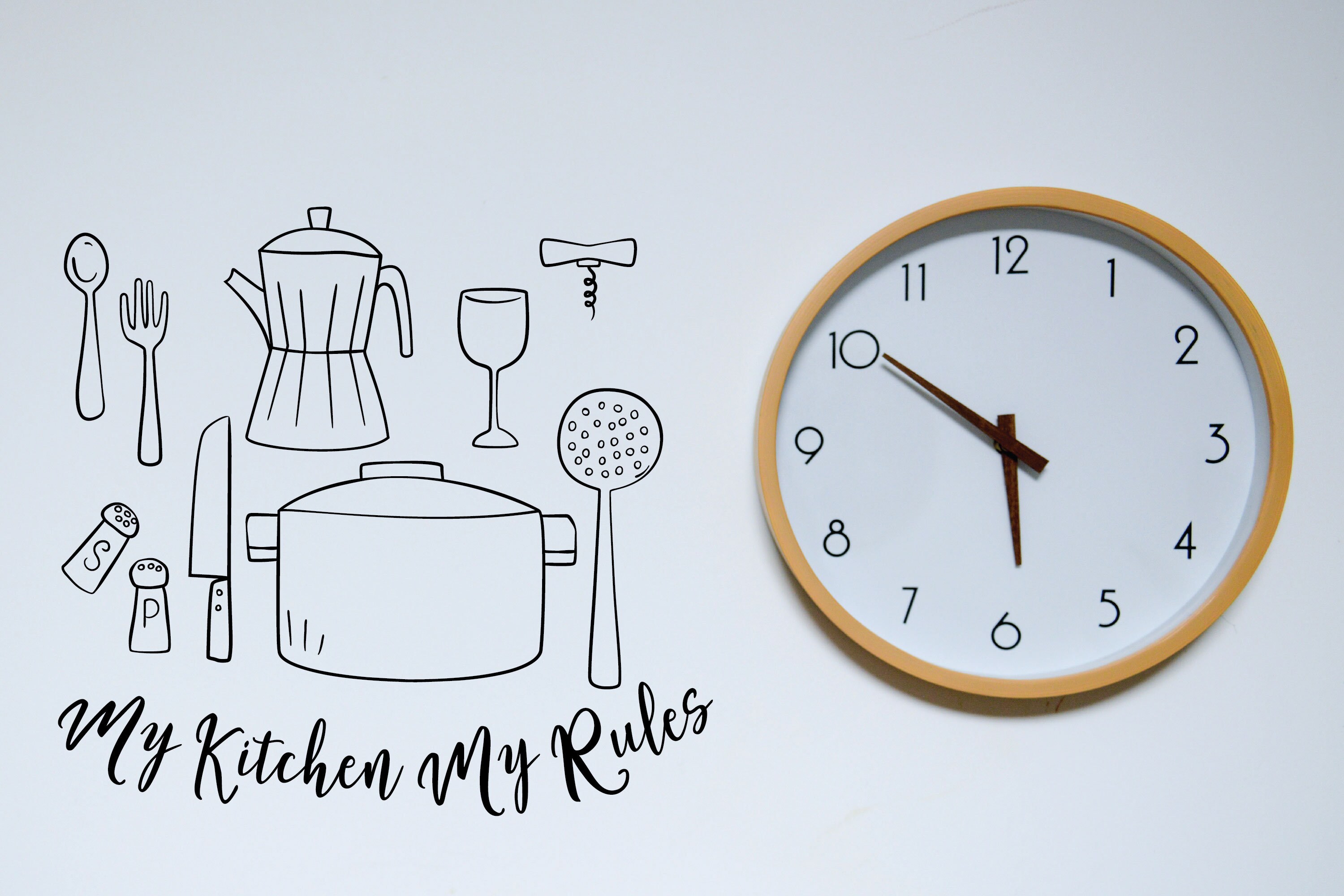 Kitchen Items Hand Drawn Graphic Cooking Outline Doodles - Etsy Canada