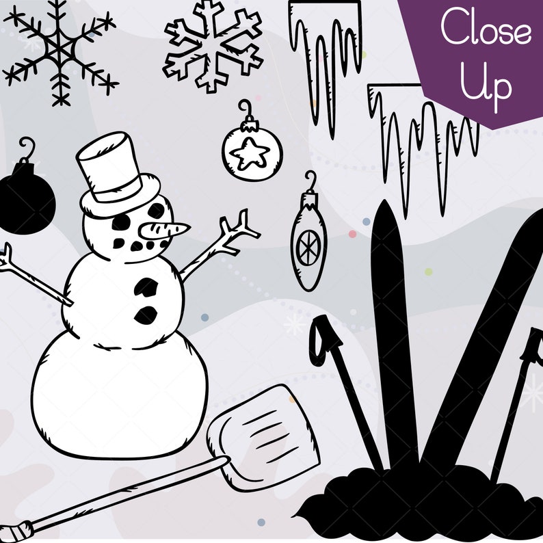 Winter Season Doodles Hand Drawn Mittens Igloo Clip Art - Etsy Canada