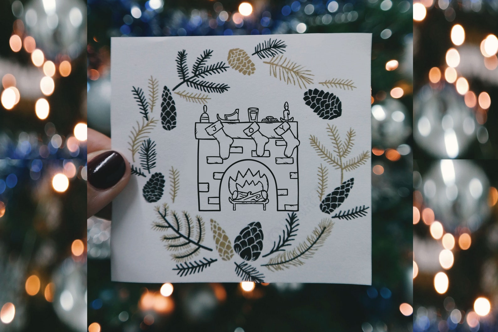 Christmas Doodles Hand Drawn Holiday Clip Art New Year Day | Etsy