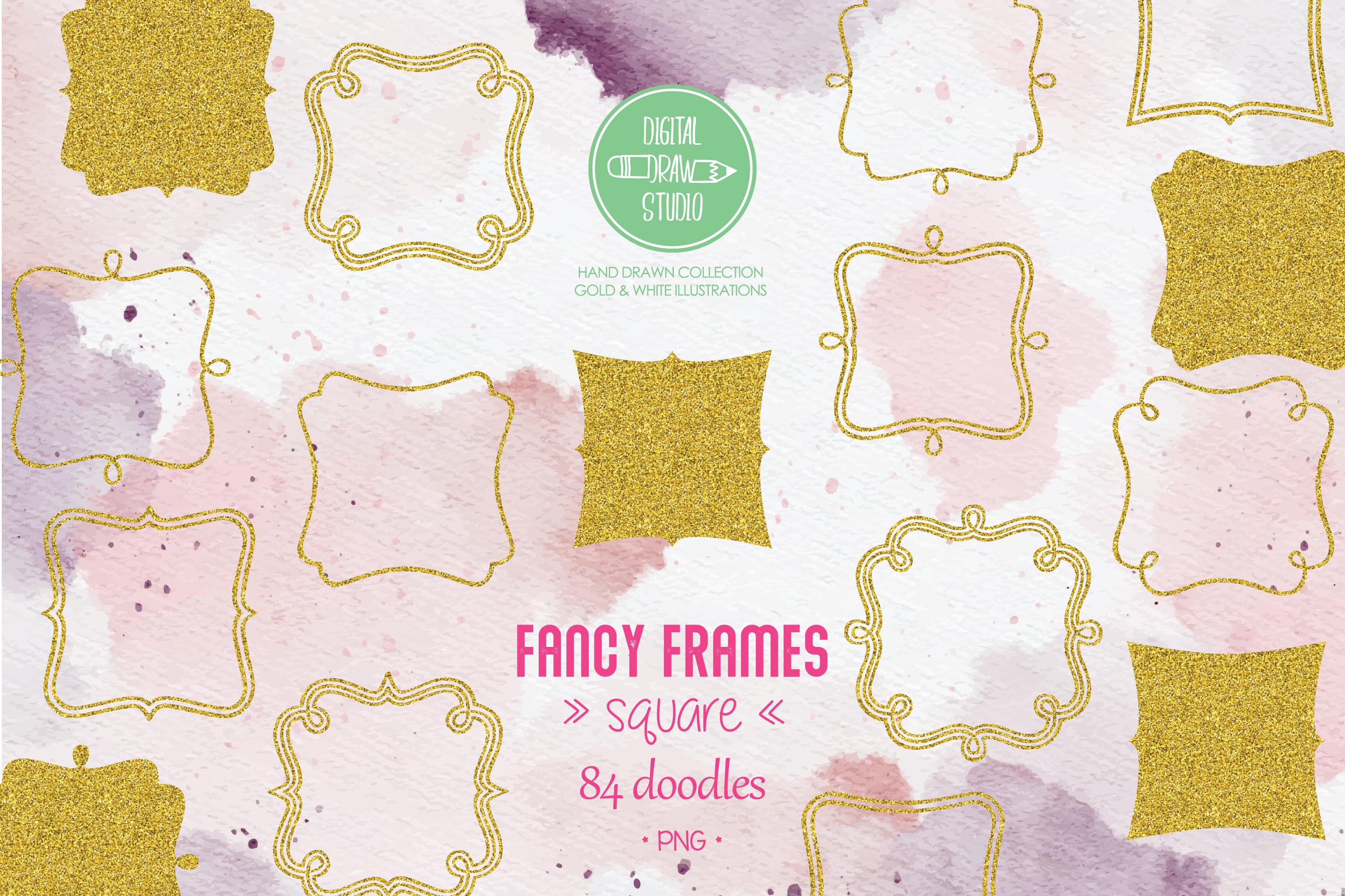 Fancy Square Frame Clip Art