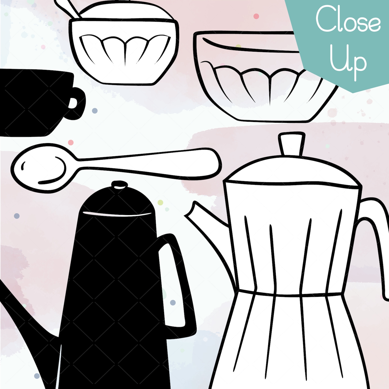 Kitchen Items Hand Drawn Graphic Cooking Outline Doodles - Etsy Canada