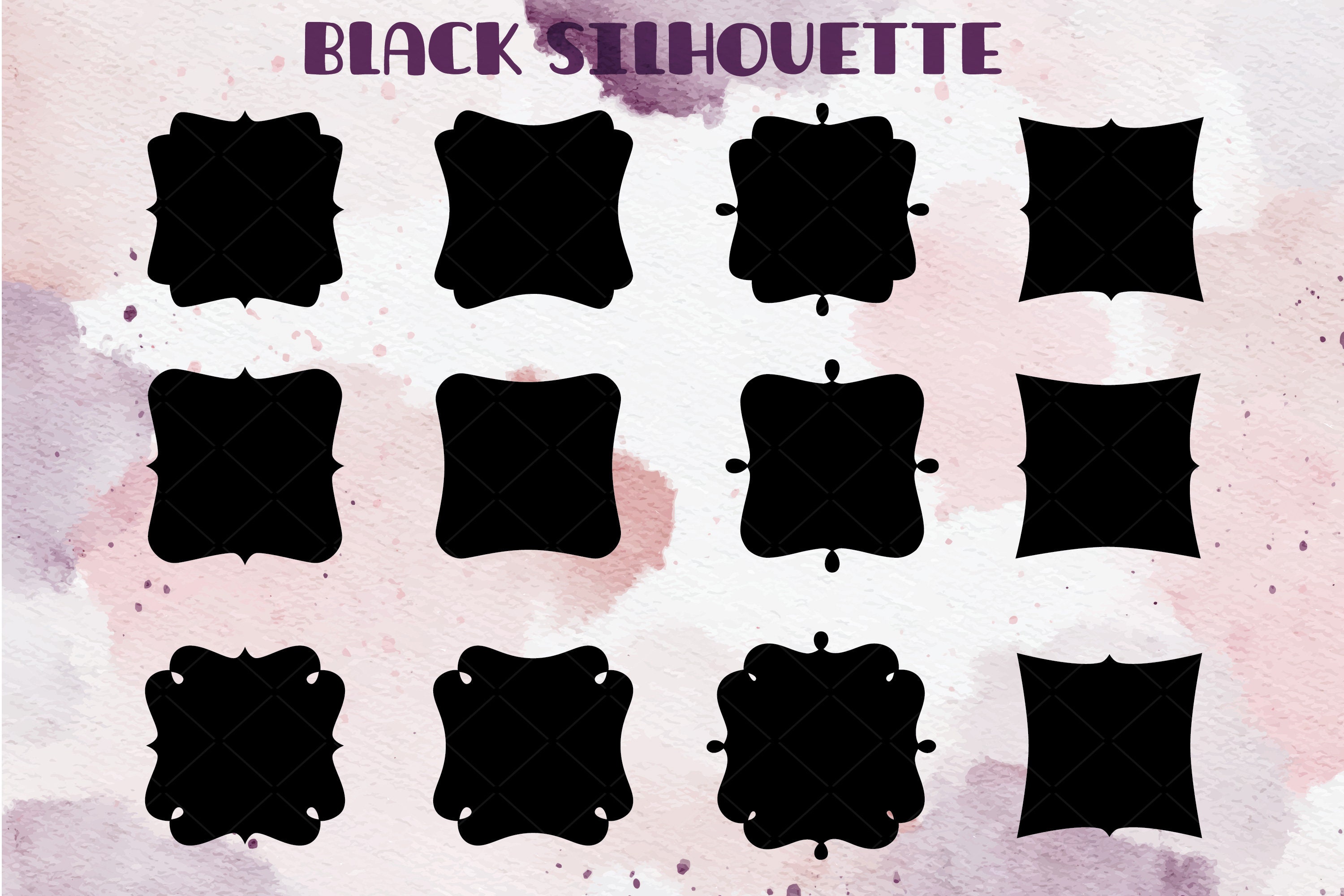 Fancy Square Frame Clip Art