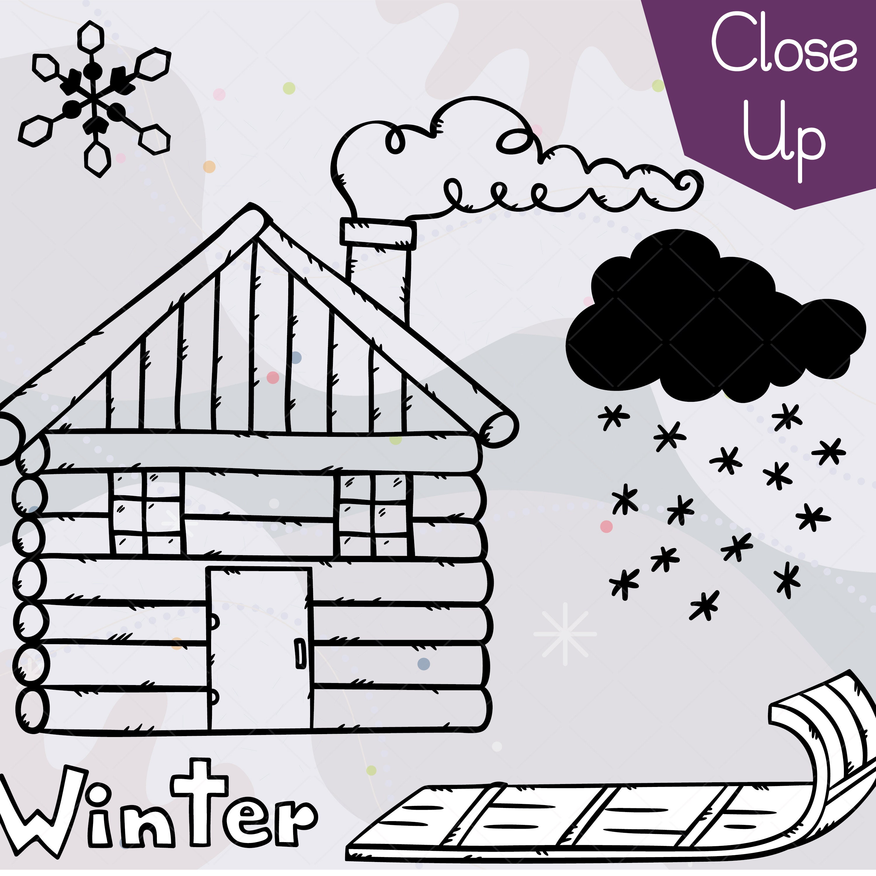 Winter Season Doodles Hand Drawn Mittens Igloo Clip Art - Etsy Canada