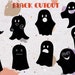 Ghosts Clip Art Hand Drawn Halloween Outline Drawing Cute Ghost Png Svg ...
