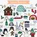 Winter Season Doodles | Hand Drawn Mittens + Igloo Clip Art | Snowman ...