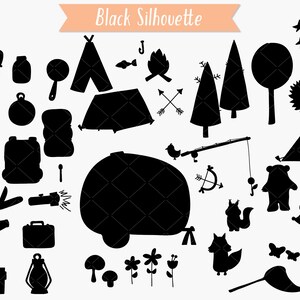 Camping Doodles | Hand Drawn Vintage Trailer & Outdoor Clip Art ...
