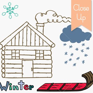 Winter Season Doodles | Hand Drawn Mittens + Igloo Clip Art | Snowman ...