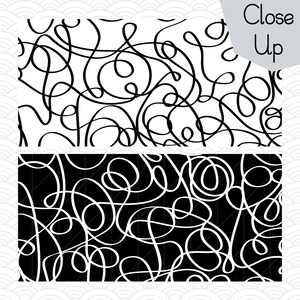 Mixed Doodle Print 12x12 Digital Paper Seamless Pattern | Scribble ...