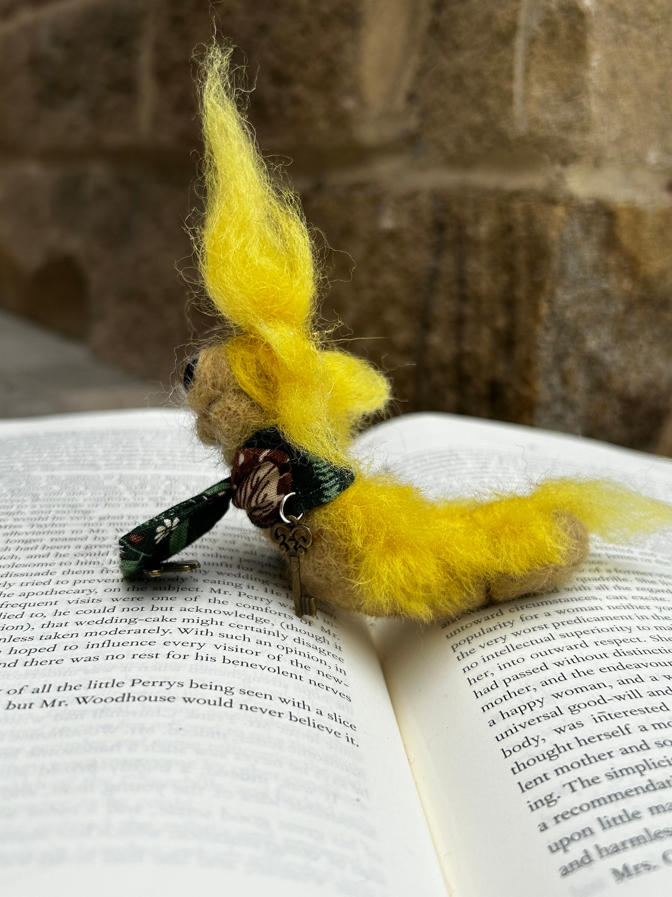 Yellow Bookworm (inspired by the Labyrinth) - Etsy