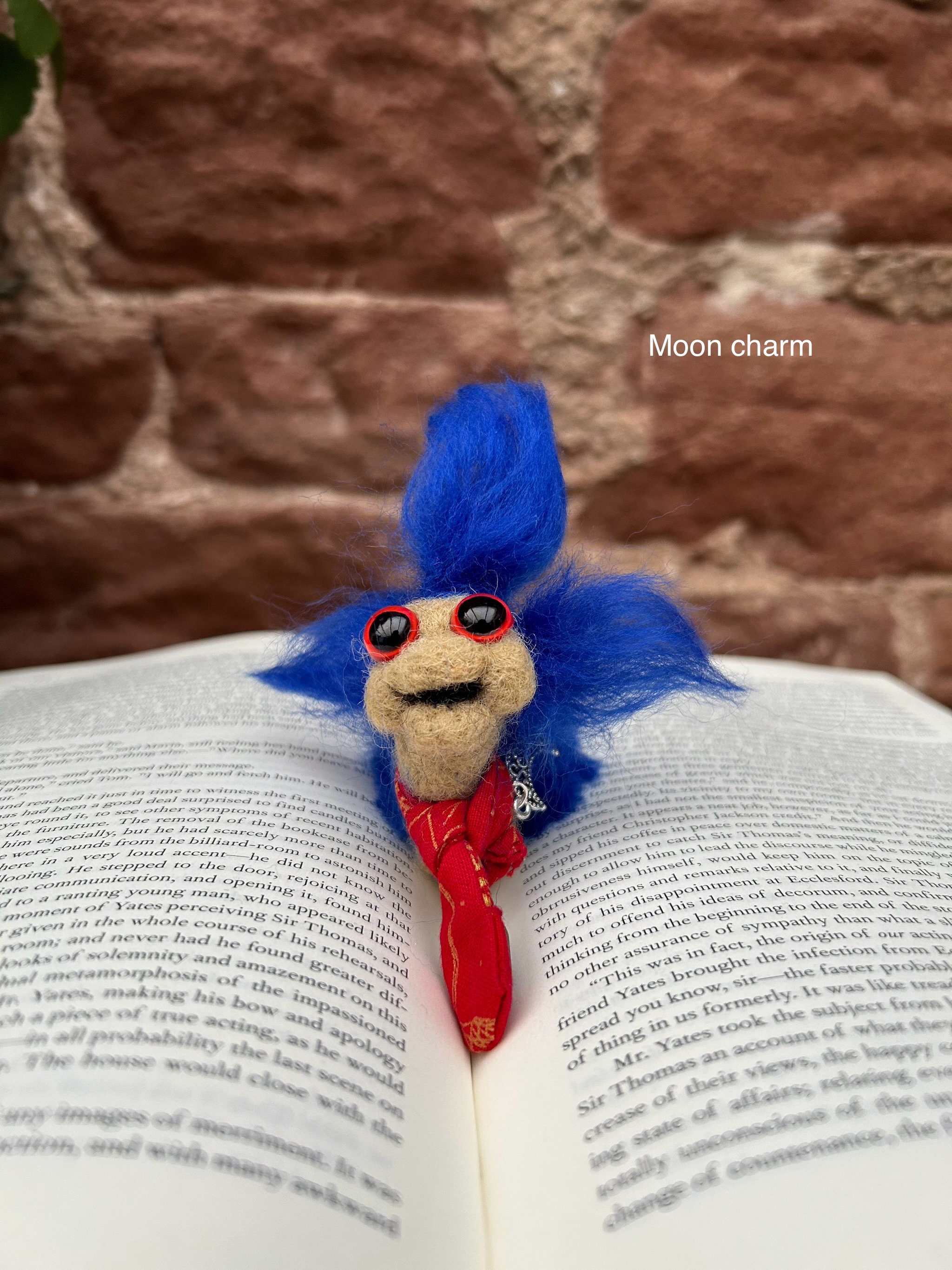 Blue Bookworm inspired by the Labyrinth - Etsy