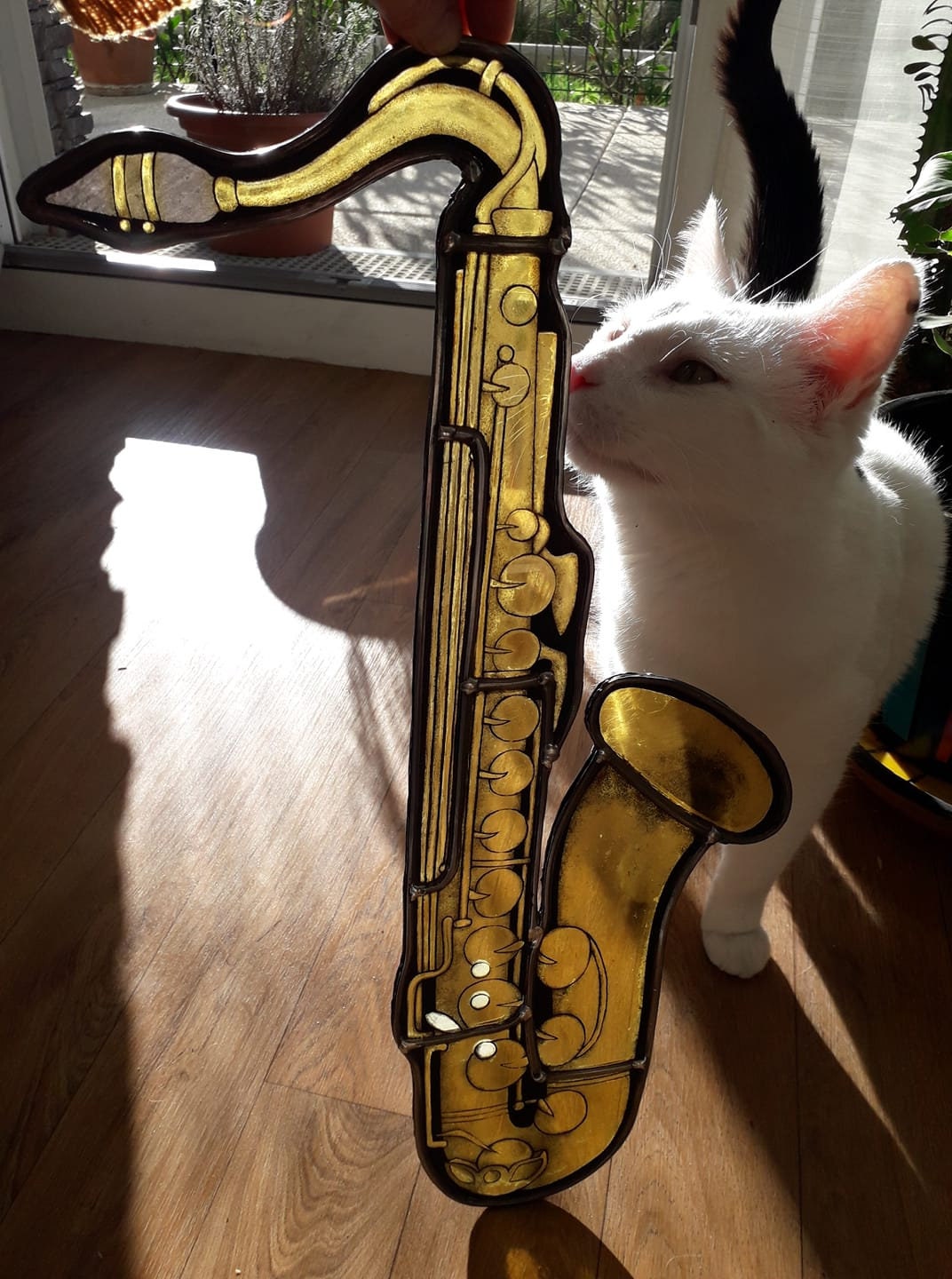 Stained Glass Painted Saxophone - Etsy UK
