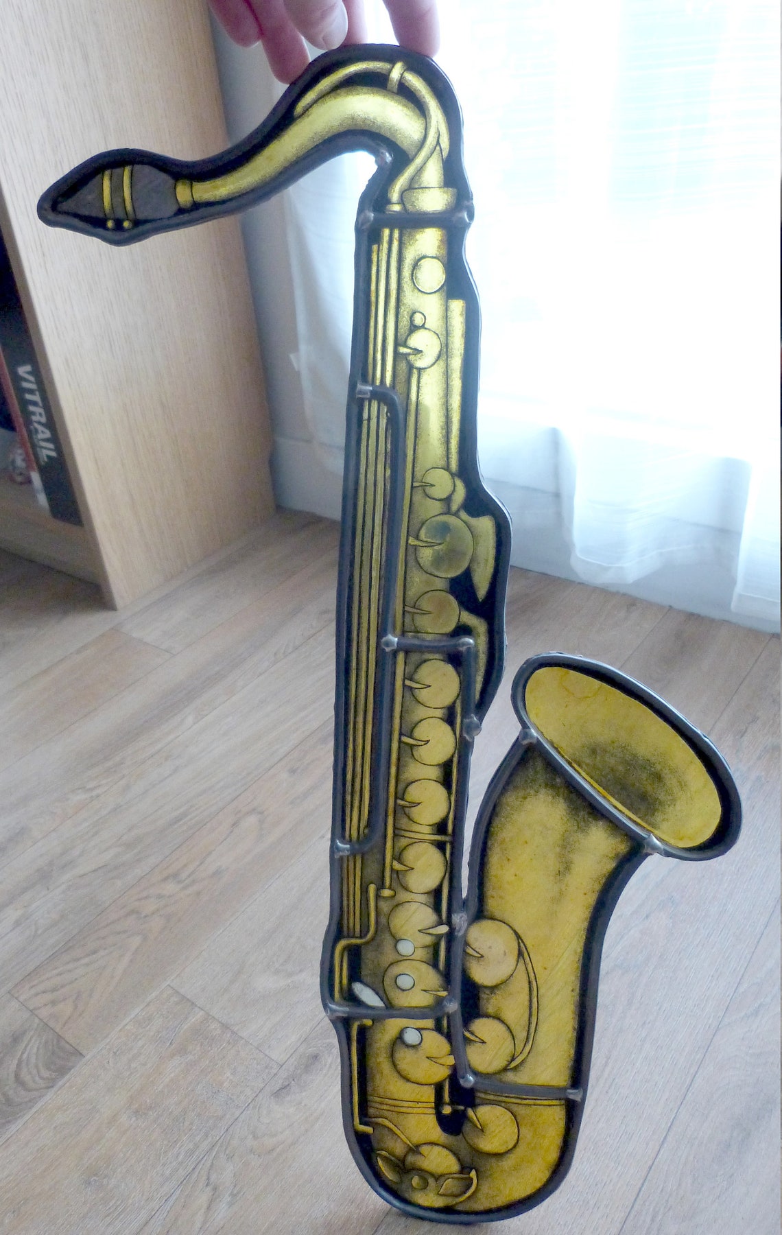 Stained Glass Painted Saxophone - Etsy UK