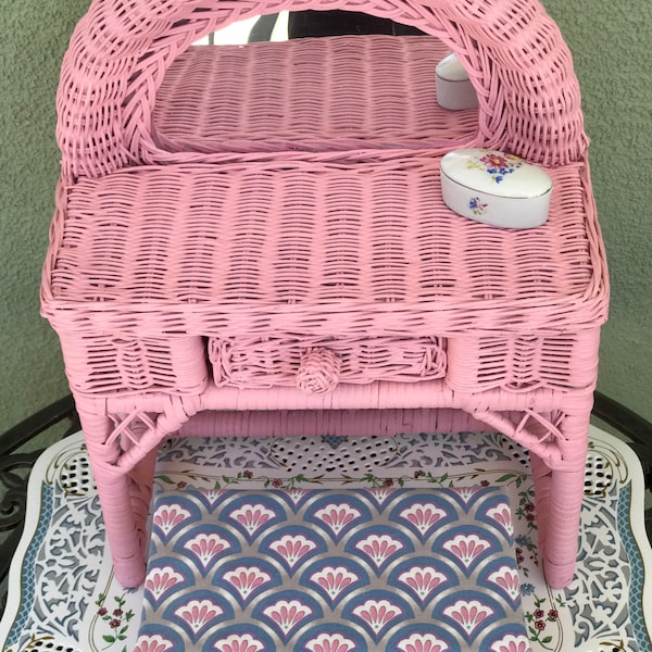 Wicker Vanity - Etsy