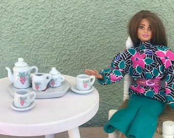 Miniature Barbie Tea Set - Etsy