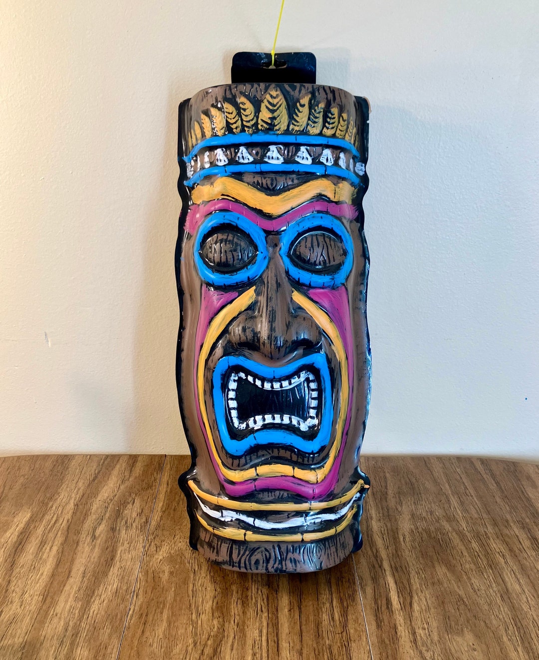 8 Tiki Party Wall Masks Decorations 21 Colorful Tiki Heads, Vacuform ...