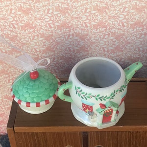 Tiny Christmas Teapot Hallmark Collectible 2001 - Etsy