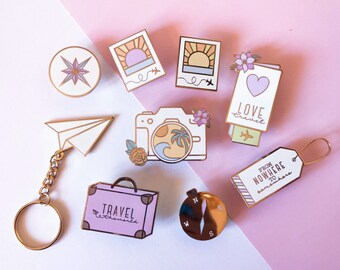 Travel Pin Badge - Etsy
