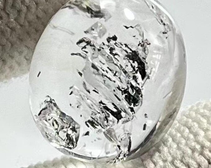 Moving Bubble&black Quicksand Inside Unique Enhydro Quartz,natural ...