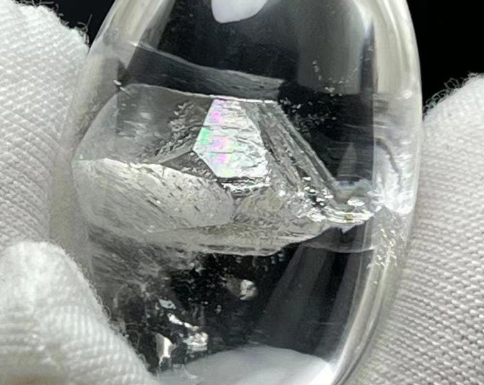Natural Clear Inner Child Quartz Crystal With Inclusion of Transverse ...